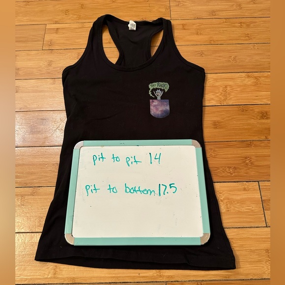 Tops | Rick And Morty Tv Show Tiny Rick Black Tank Top Sz S | Poshmark